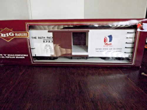 Bachmann Big Haulers G Scale The Rath Packing Co RPRX 608 Black Hawk ...