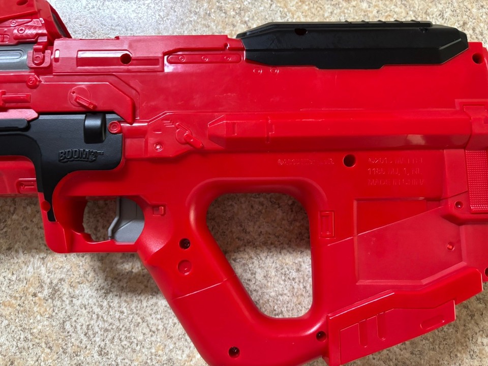BoomCo Halo MA5 Red Assault Rifle UNSC Dart Gun Master Chief NO Clip NO ...