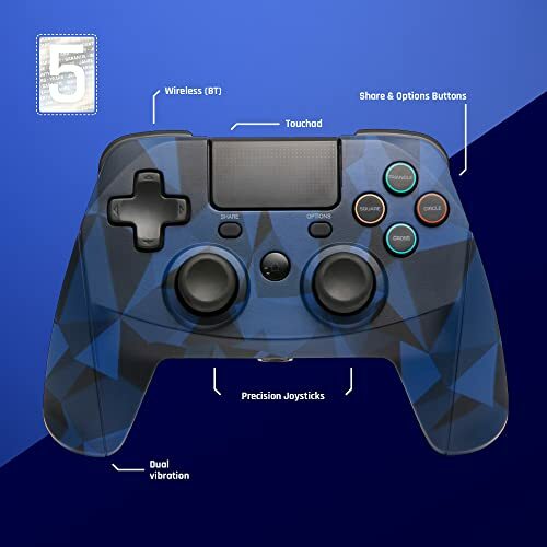 Snakebyte SB912726 Gamepad S Wireless PS4 Controller - Blue Camo ...