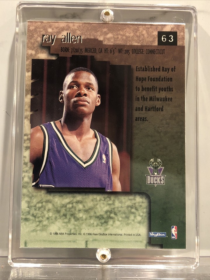 Ray Allen Rookie Card 1996-97 Skybox Premium #63 | eBay