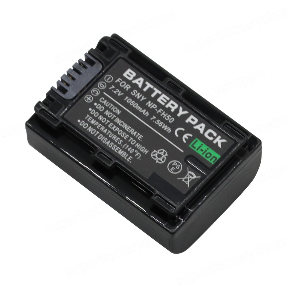 3 Packs NEW Li-ion Battery NP-FH50 For Sony Alpha DSLR-A390 DSLR-A380 ...