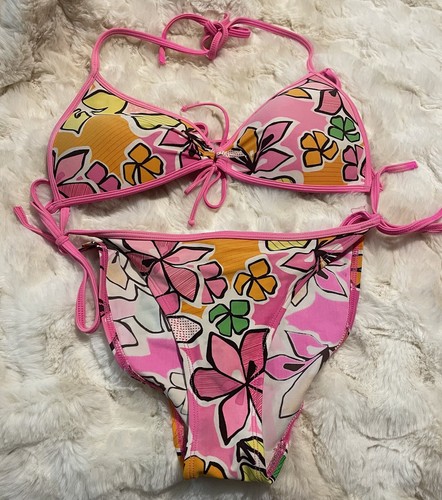 Vintage 1980's Body Glove Bikini Swimsuit Tropical Pink Size Medium ...