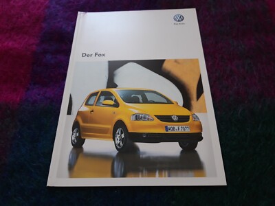 2010 VW FOX Prospekt Brochure Catalogue Katalog DEUTSCH 40 Seiten RAR ...