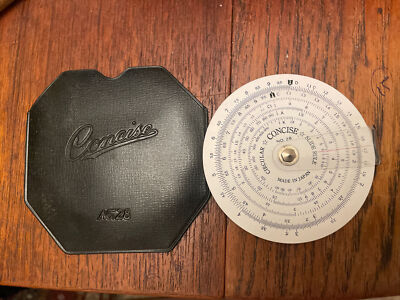 Vintage Concise Circular Slide Rule No. 28 Round Japan | eBay