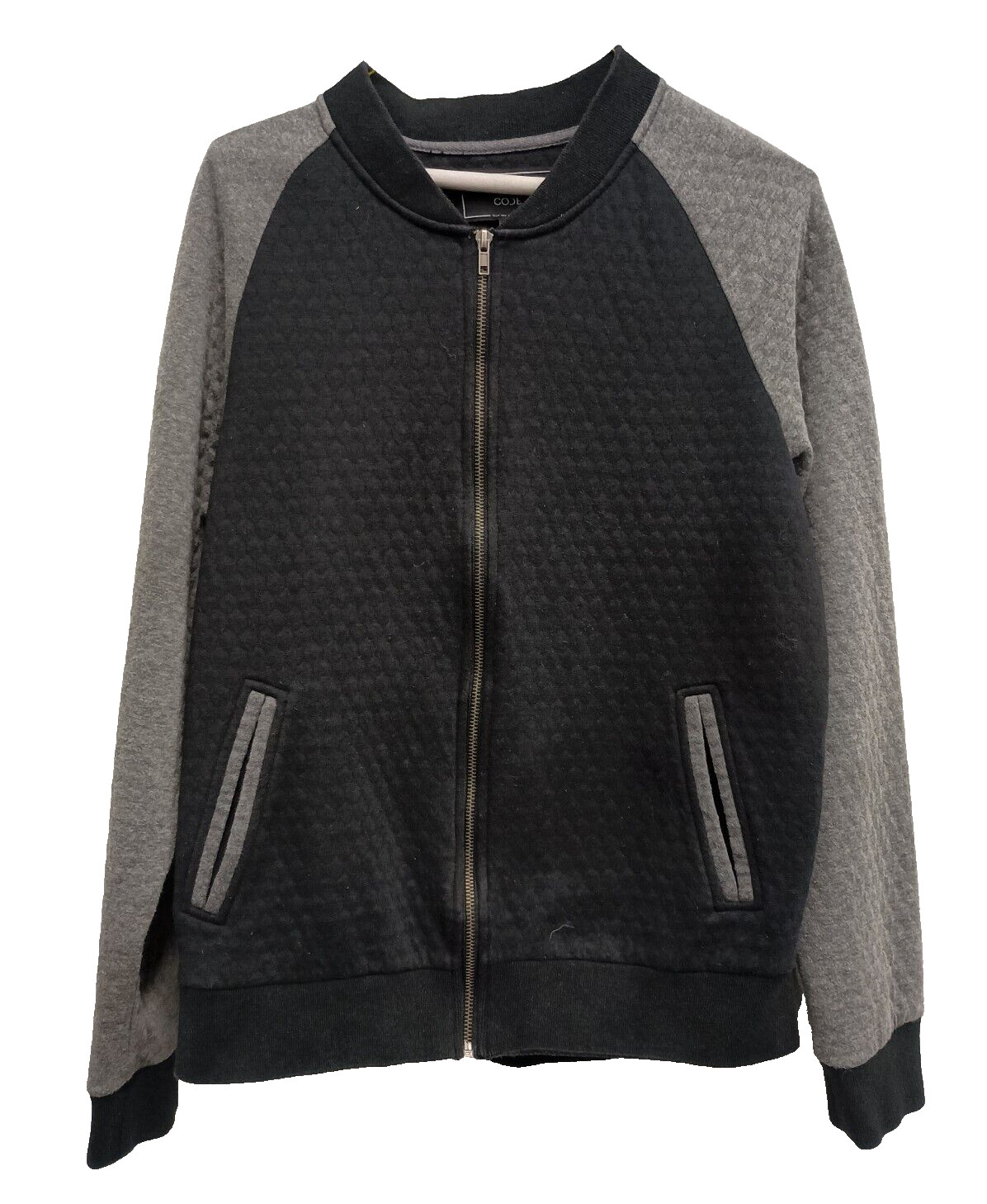 Morse Code Mens Bomber Quilted Jacket Size Large Blac… - Gem