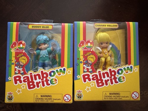 Rainbow Brite Mini Figure Lot TLS CheeBee RARE Canary Yellow and Buddy ...