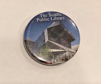 The Seattle Public Library Small Size Round Fridge Magnet A1 | eBay
