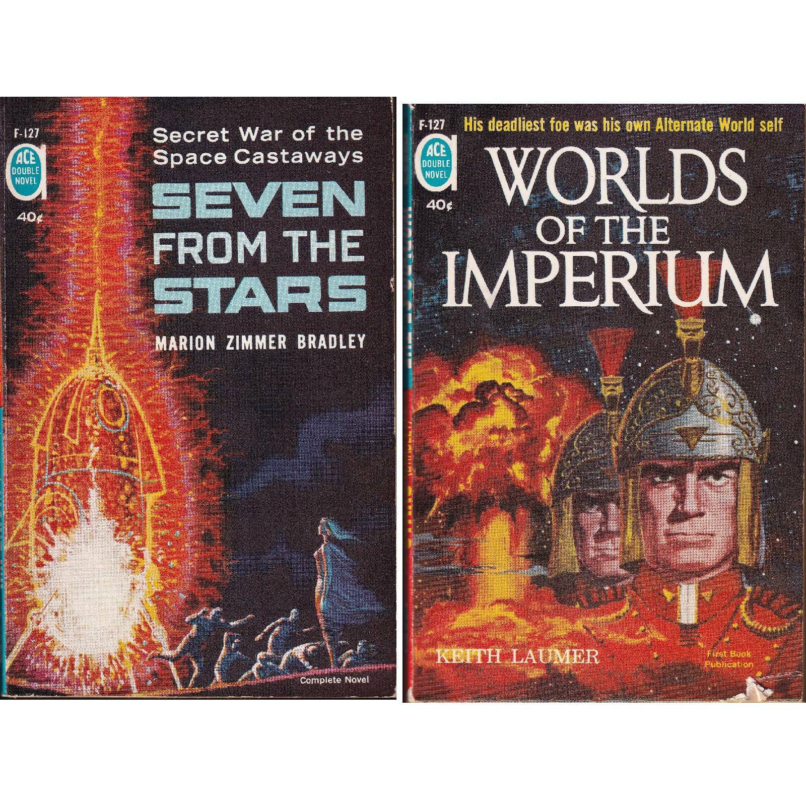 Marion Z Bradley SEVEN STARS + Keith Laumer WORLDS IMPERIUM 1962 PB Ace ...