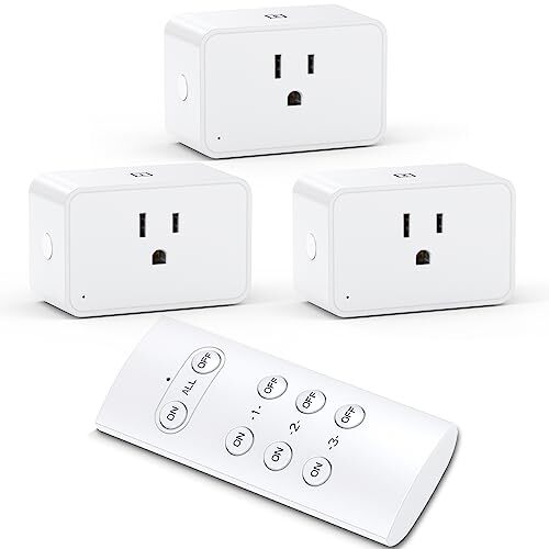 Wireless Electrical Outlets With Remote Control 1875w/15a 100ft Range ...