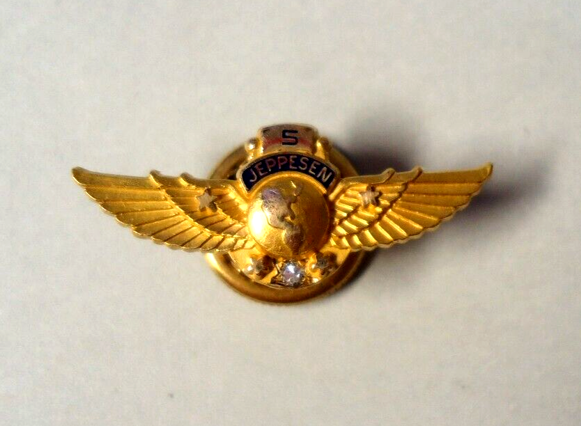 Vintage Jeppesen 10-Year Service Wing Pin by O.C. Tanner | eBay