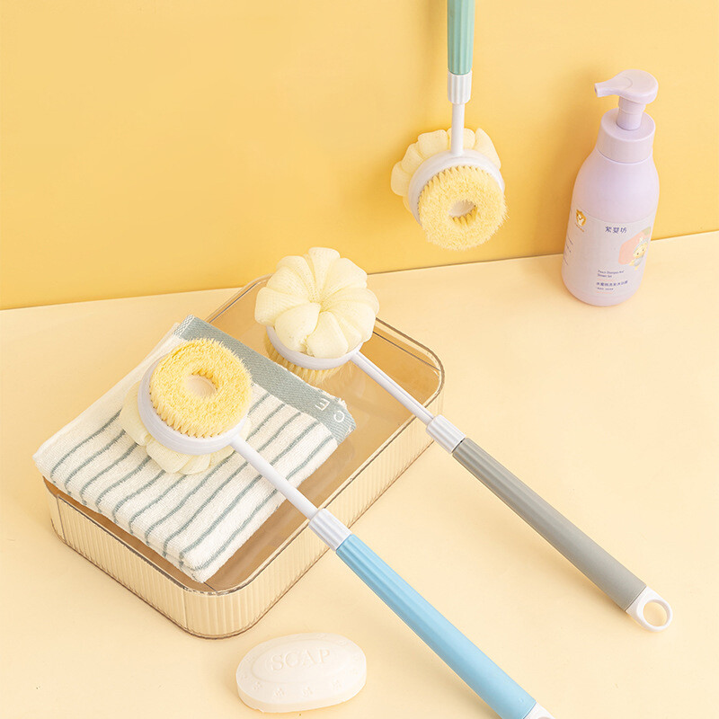 Two-Sided Bath Body Brush Back Shower Exfoliating Friction Clean ...