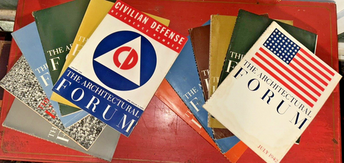 A Complete (12 Issue) set of ARCHITECTURAL FORUM Magazines from 1942 ...