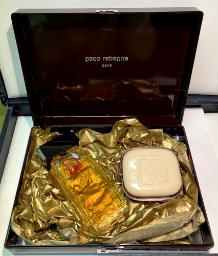 Vintage Paco Rabanne Coffret Metal Cologne 100ml and Soap Ref 3045 | eBay