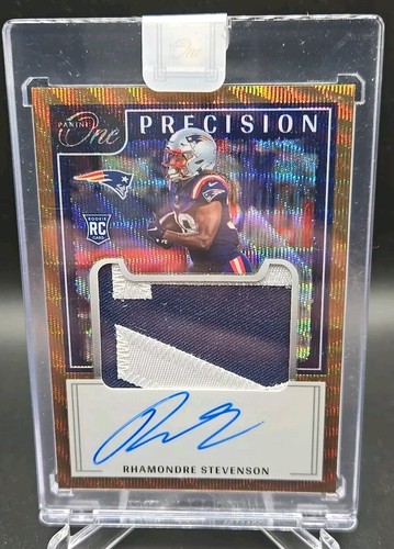 2021 Panini One Precision #'d/15 Rhamondre Stevenson Rookie Patch Auto ...