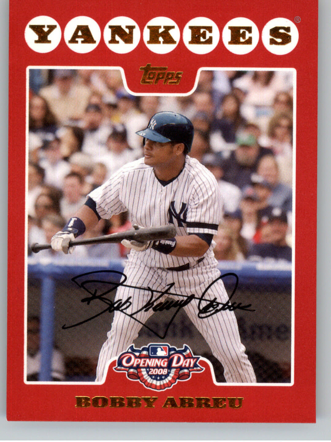 2008 Topps Opening Day #158 Bobby Abreu - New York Yankees | eBay