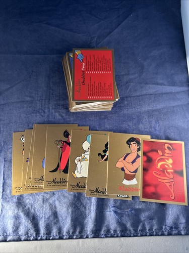 Disney Aladdin Official Movie Trading Card Complete 1-90 Set Base 1993 ...