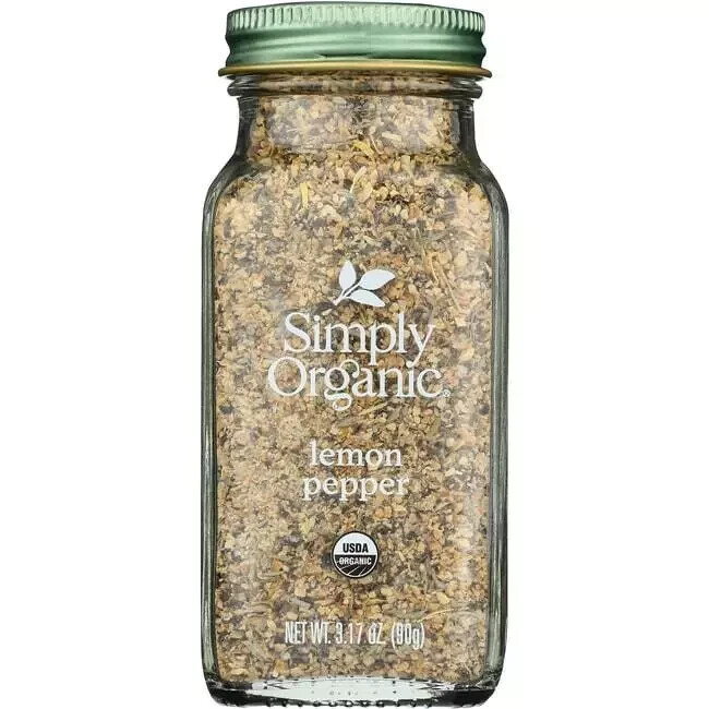 3x Simply Organic Lemon Pepper 3.17 oz Jar -pack of 3 | eBay