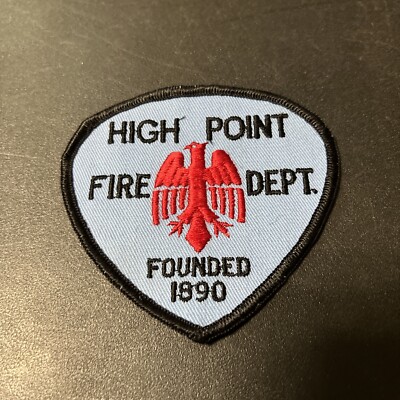 Vintage Used Obsolete Fire Department Patch High Point | eBay