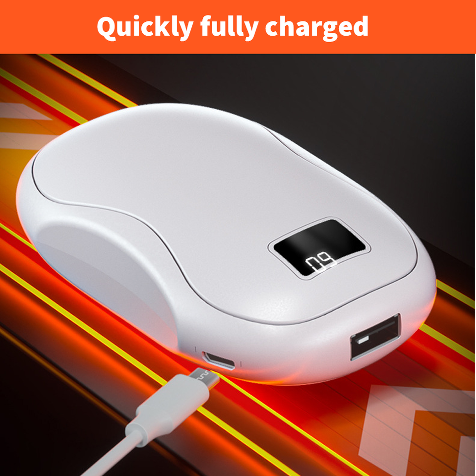 20000mAh Hand Warmer USB Rechargeable Heater Power Bank Electric Pocket ...