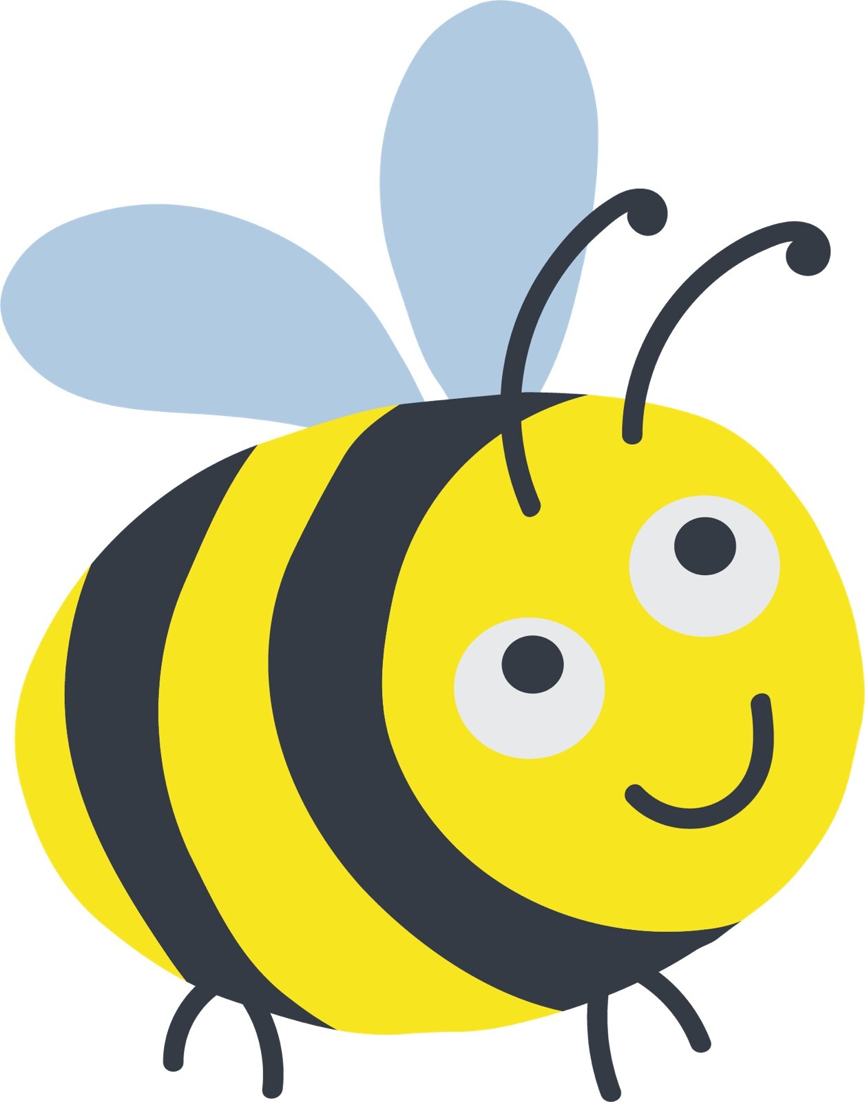 Honey Bee Sticker Cute Character Hippie Boho Summer Yellow Hive Buzz (4 ...