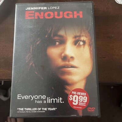 ENOUGH (DVD, 2002, Full & Widescreen Editions) Starring Jennifer Lopez ...