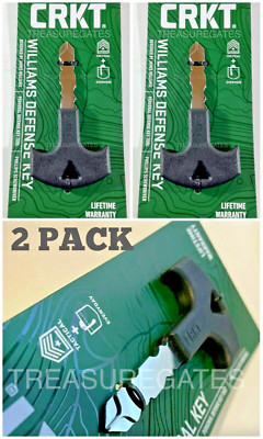(2 Pack) CRKT Williams Personal Defense Tactical Key Chain Tool ...
