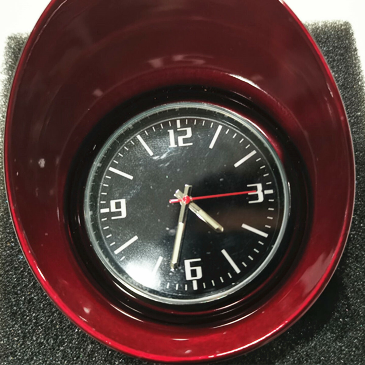 Car Dashboard Clock Luminous Pointer Time Red Shell Truck Interior ...