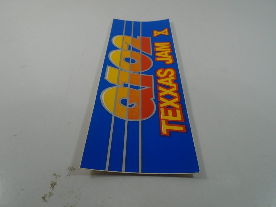OLD DALLAS ROCK & ROLL RADIO STATION--Q102 TEXXAS JAM X BUMPER STICKER ...