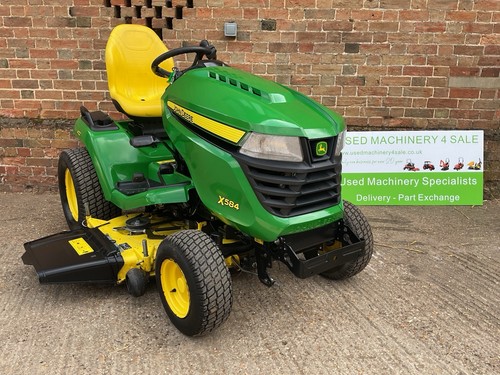 John Deere X584 Ride On Mower REAR STEER sit on compact lawn tractor ...