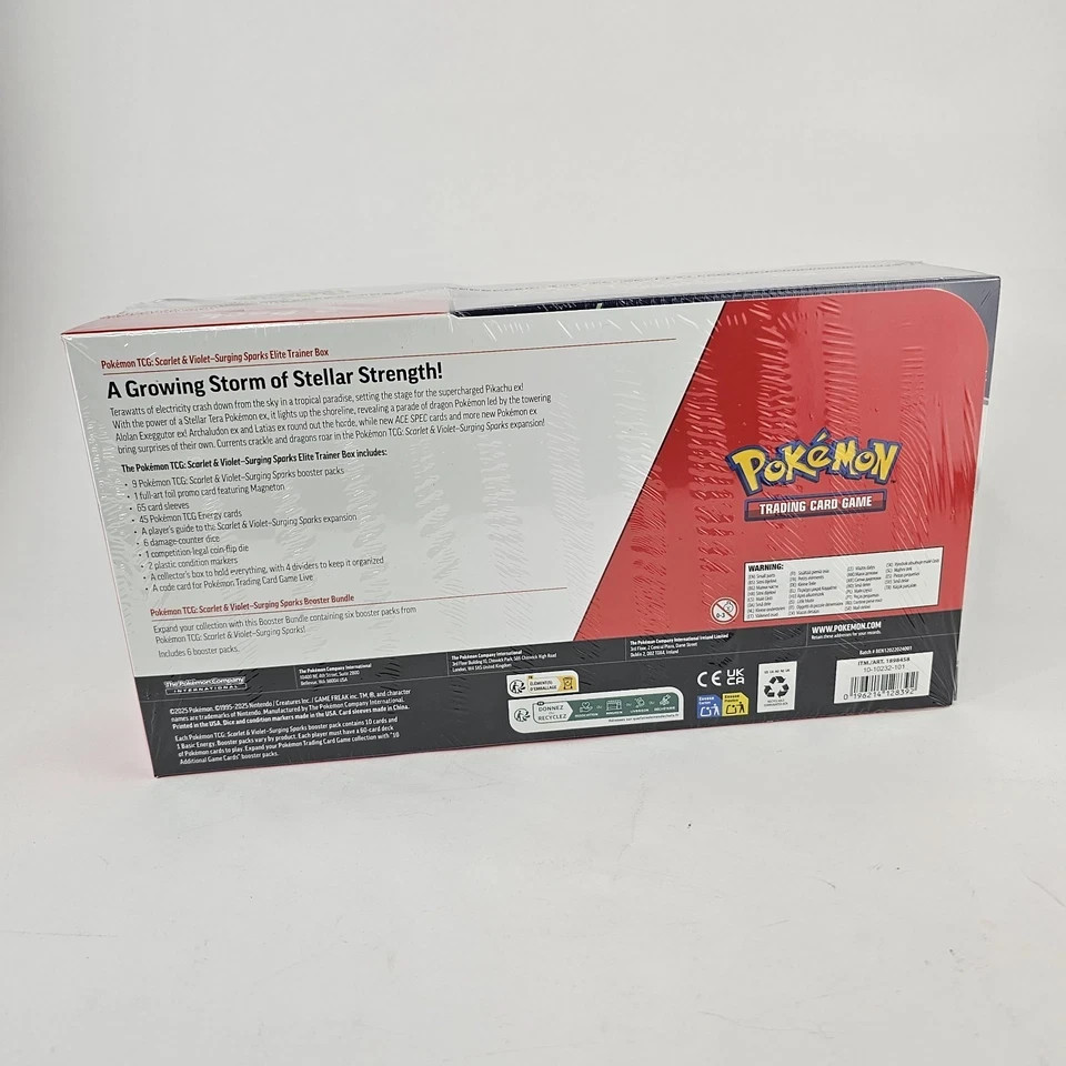 Pokemon Surging Sparks ETB & Booster Bundle Costco 2-pack. Factory ...