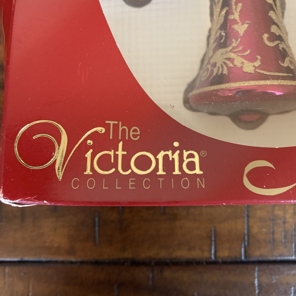 Rauch The Victoria Collection 1 Set of 4 Red & Gold Glass Bell ...