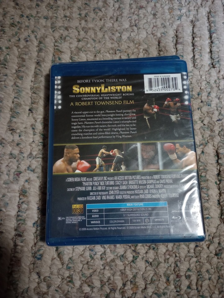 NEW Phantom Punch Blu-ray Ving Rhames Boxing Movies Sonny Liston Robert Townsend 852459002704| eBay
