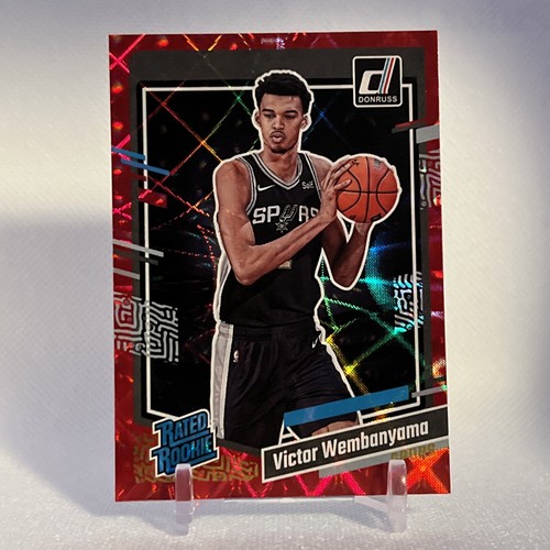 2023-24 Panini Donruss Victor Wembanyama Rated Rookie Red Laser #220 ...