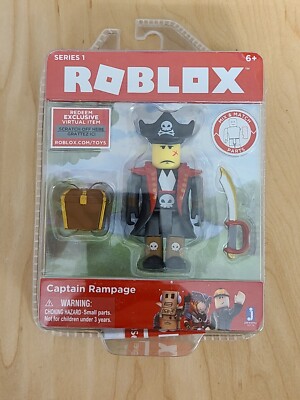 ROBLOX Figure CAPTAIN RAMPAGE Chest Sword Hat - No Code - Jazwares ...