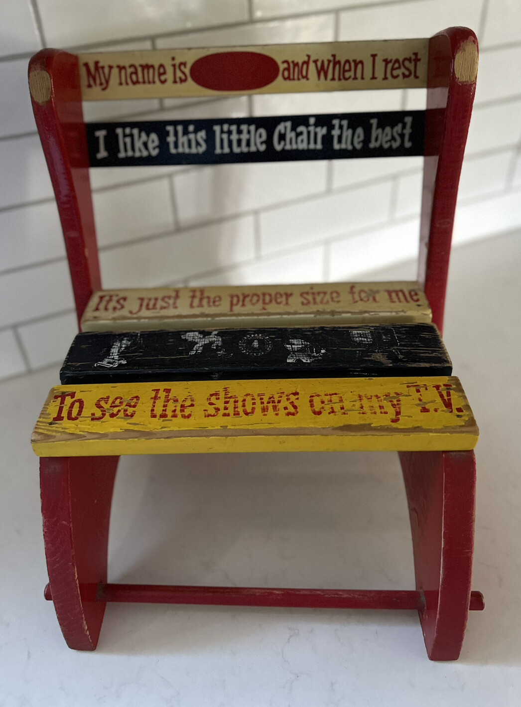 Vintage 1950’s Children Convertible Chair and Stool, Brandon Line | eBay