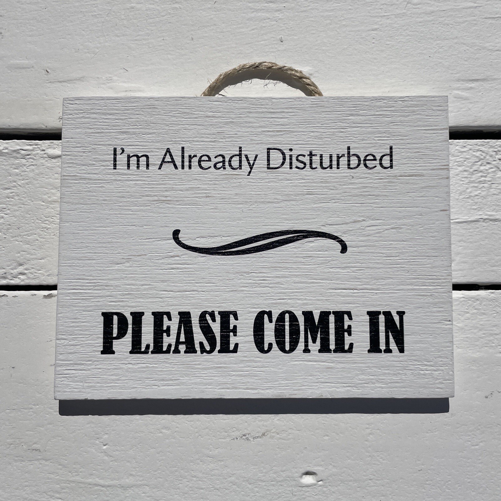 I’m Already Disturbed - Australian Sellers - Funny Signs - Office Decor ...