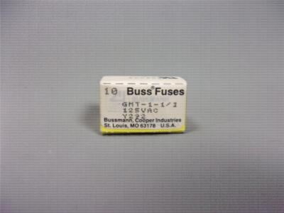 BUSSMAN GMT 1 1/3 125VAC FUSE 1-1/3 AMP NEW BOX OF 10 | eBay