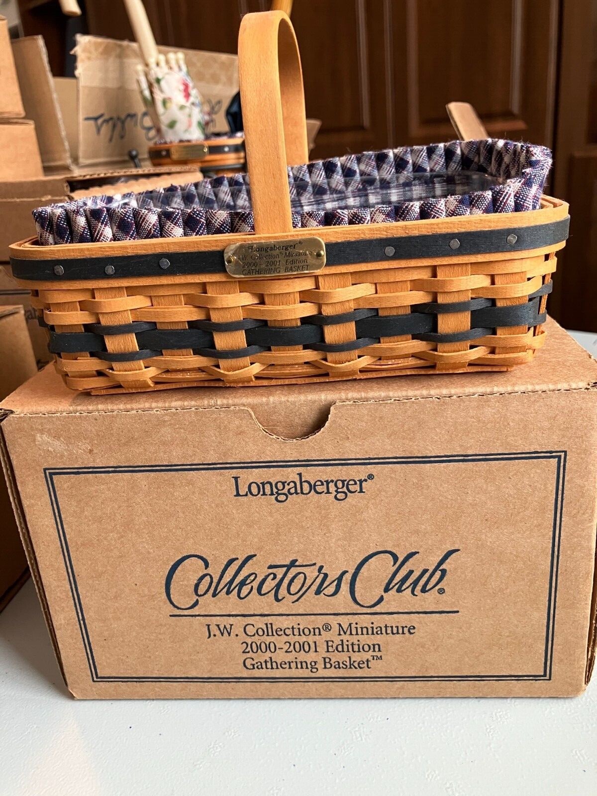 14 Longaberger Collectors Club JW Miniature Baskets Display Only! 12 ...