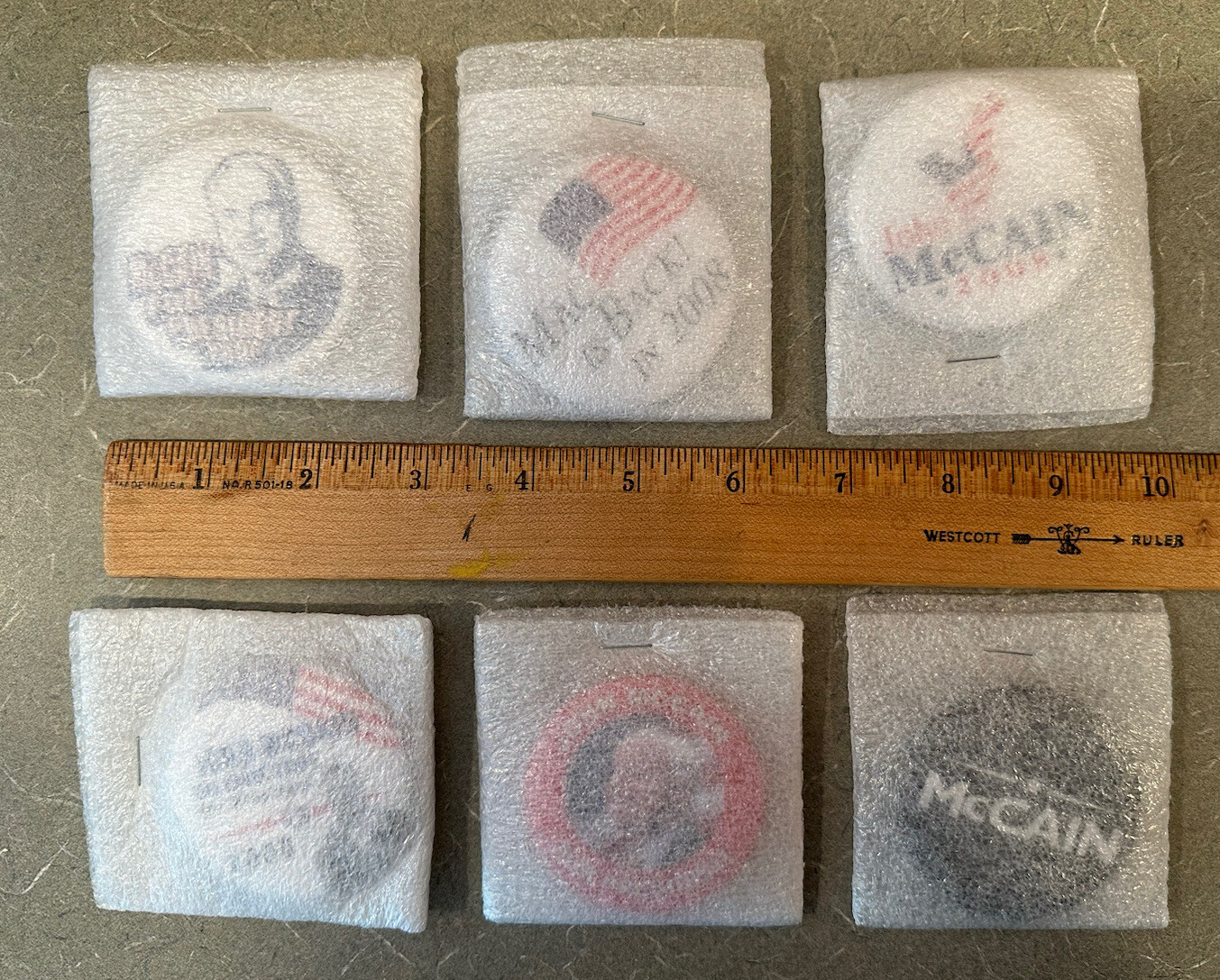 Lot of 6 BRAND NEW-2008-John McCain-President Campaign-Buttons/Pins | eBay
