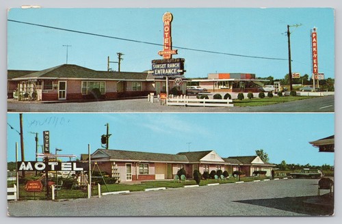 Fenton Missouri, Sunset Ranch Motel Restaurant Route 66 Advert, Vintage ...