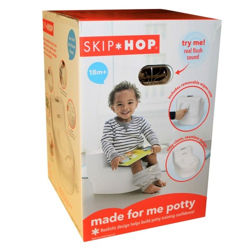 Skip Hop Made For Me Potty White Baby Toddler Seat up Toilet Training ...