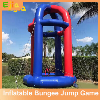 Inflatable Bungee Jump Game Airtight Bounce Jumping Trampoline For Kids ...