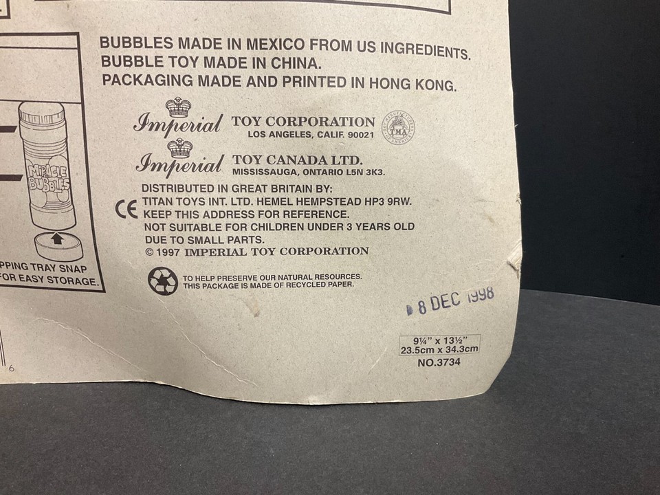 Bubble Gun -IMPERIAL AIR BLASTER BUBBLE PUMPER - Vintage NEW 1998 | eBay