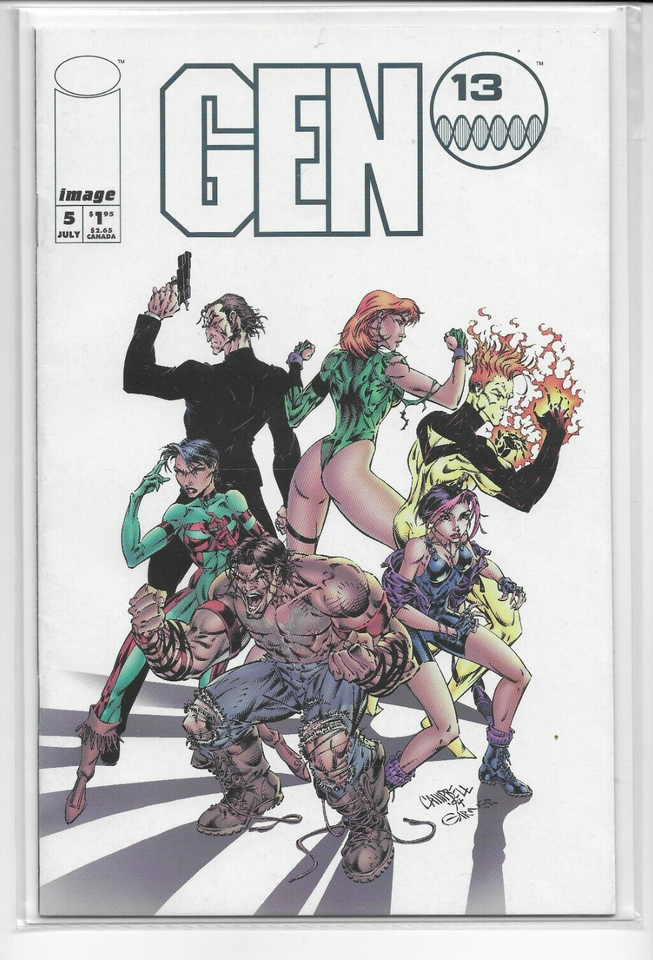 Gen 13 #0,1,2,3,4, & 5 (Image Comics, September 1994) 6 issues UNREAD ...