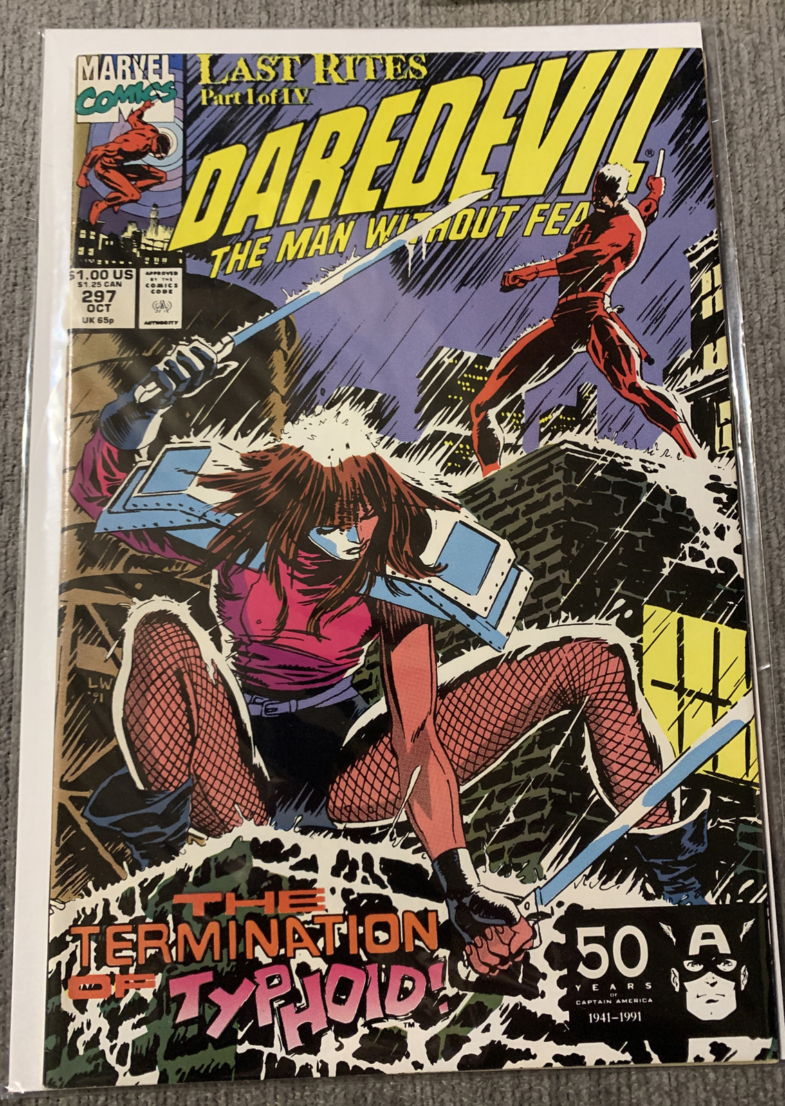LOT of 4 DAREDEVIL (1964 Series) Last Rites Complete Storyline #297#298 ...