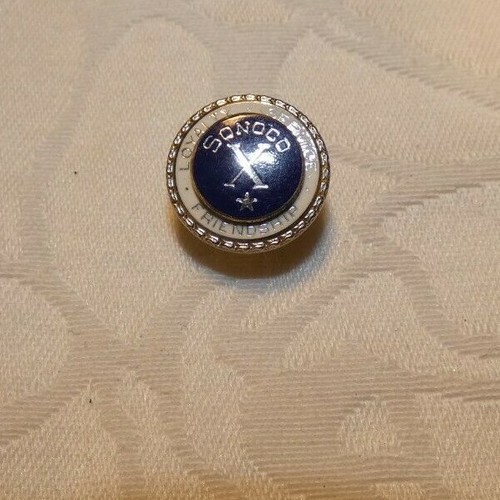 Sunoco Lapel Service Pin, Sterling, "X and Small Star" | eBay