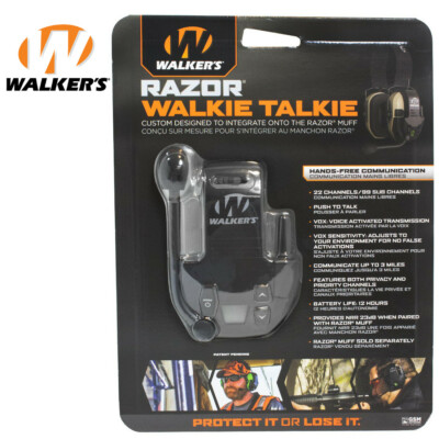 Walker's Razor Walkie Talkie for Razor Muff Hands Free Communication ...