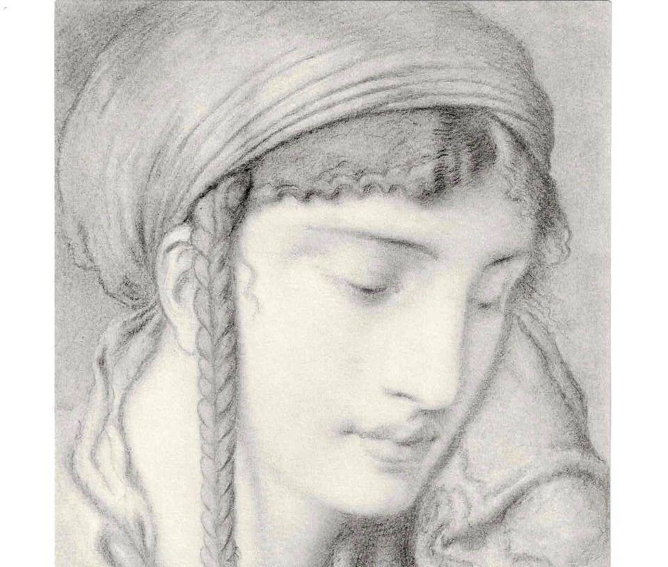 Simeon Solomon Pre-Raphaelite Drawing cupid angel Religious Biblical ...