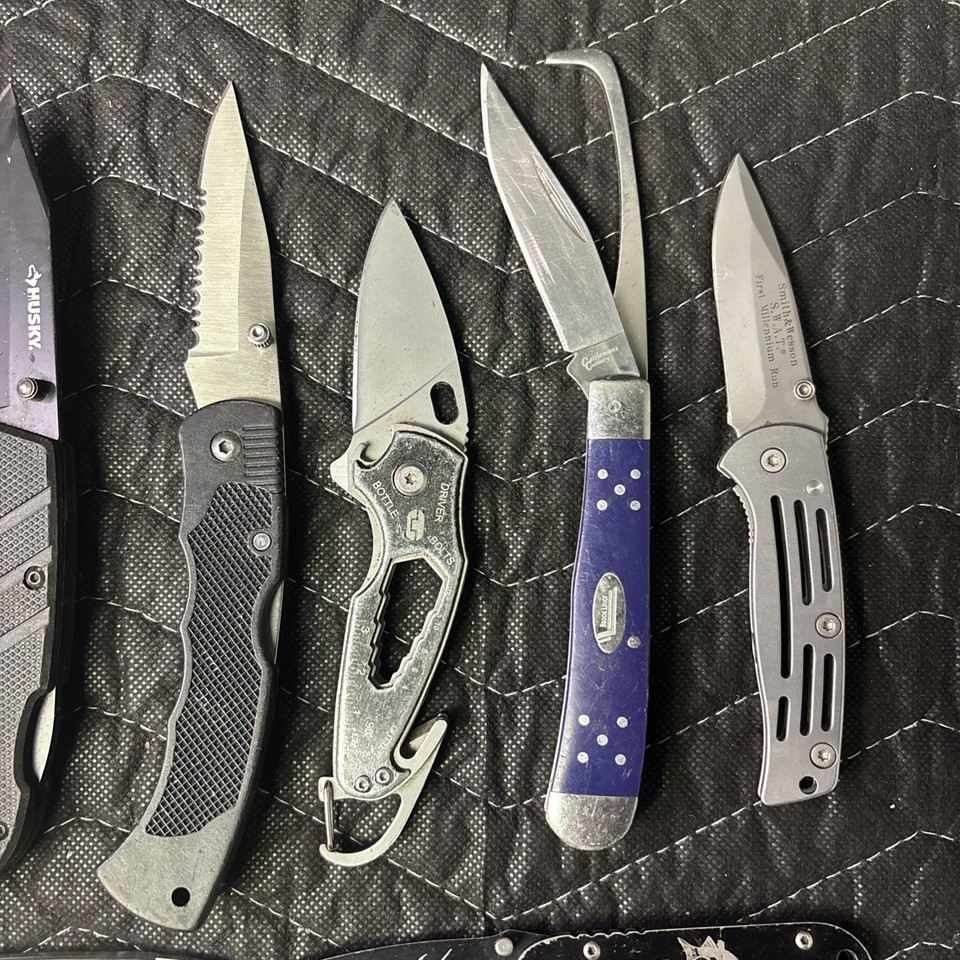 (Lot C) Lot Of 10 TSA Confiscated Assisted Manual Folding EDC Pocket ...