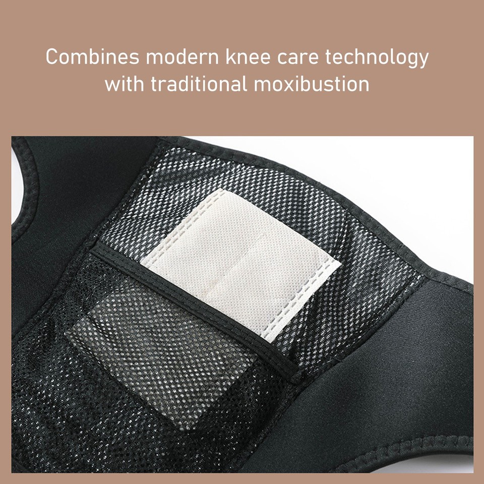 Heated Knee Brace Wrap Knee 3 Strength Mode Stress Relief Massager USB ...